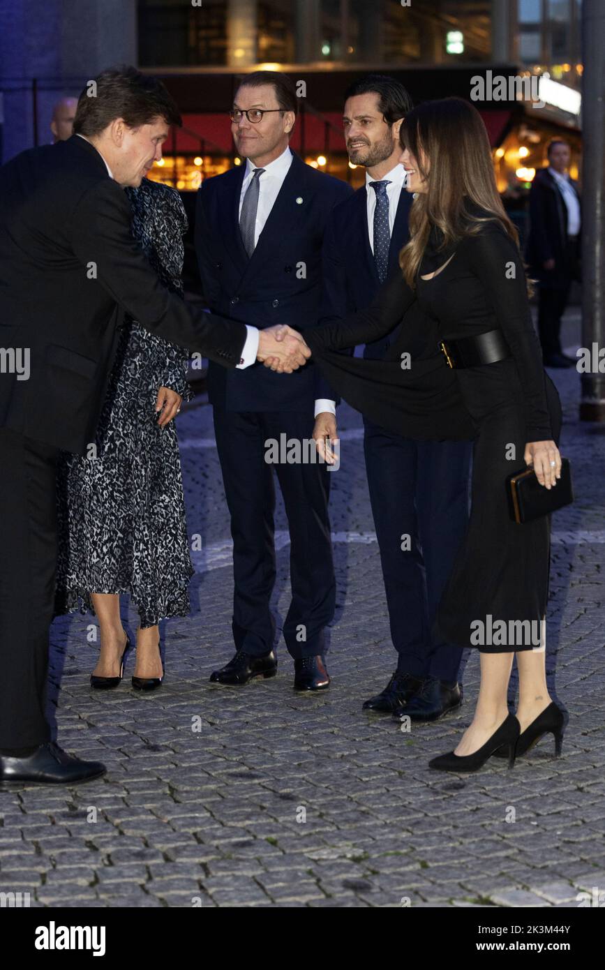 Speaker of the Parliament Andreas Norlén greets Prince Daniel, Prince ...