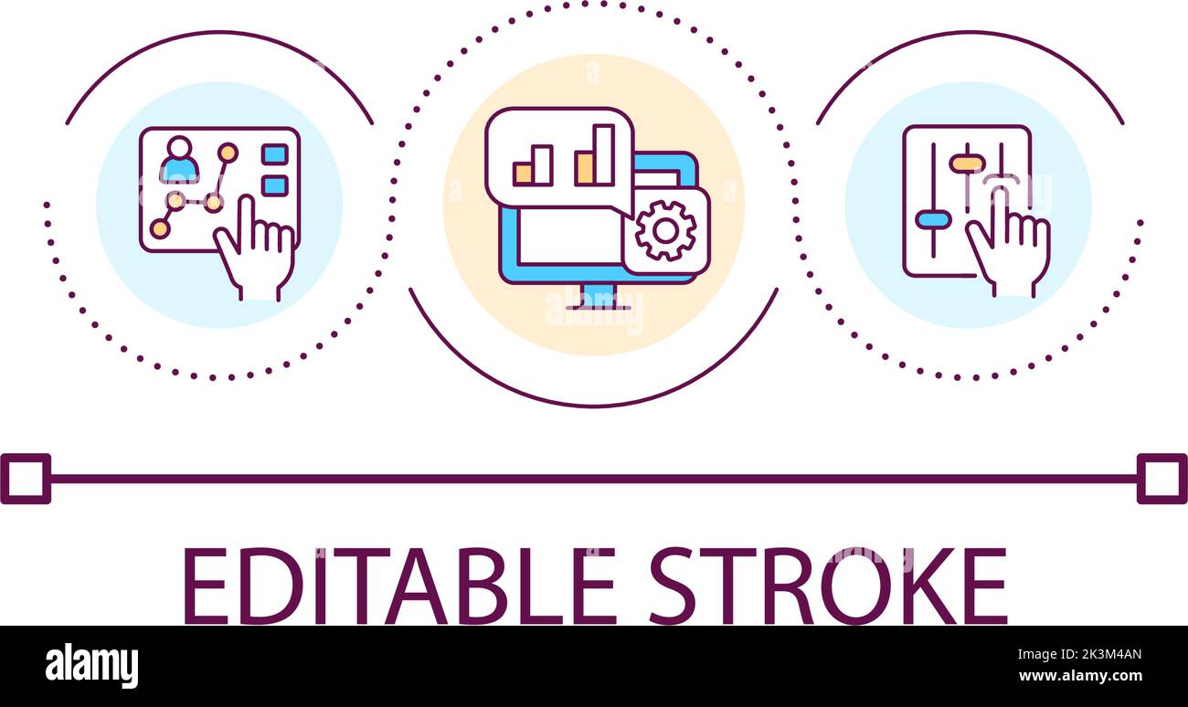 Information analysis monitoring economy Cut Out Stock Images & Pictures ...