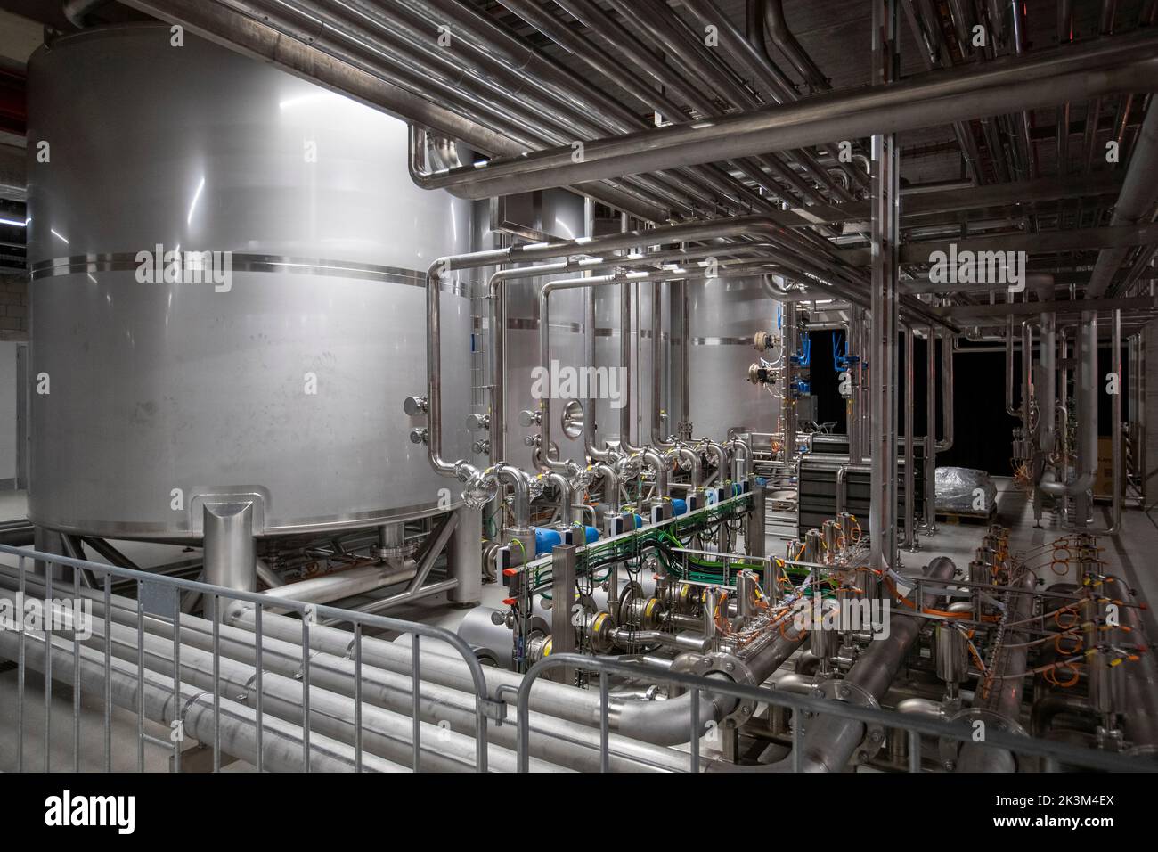 Illustration picture shows the opening of the new wine bottling plant ...