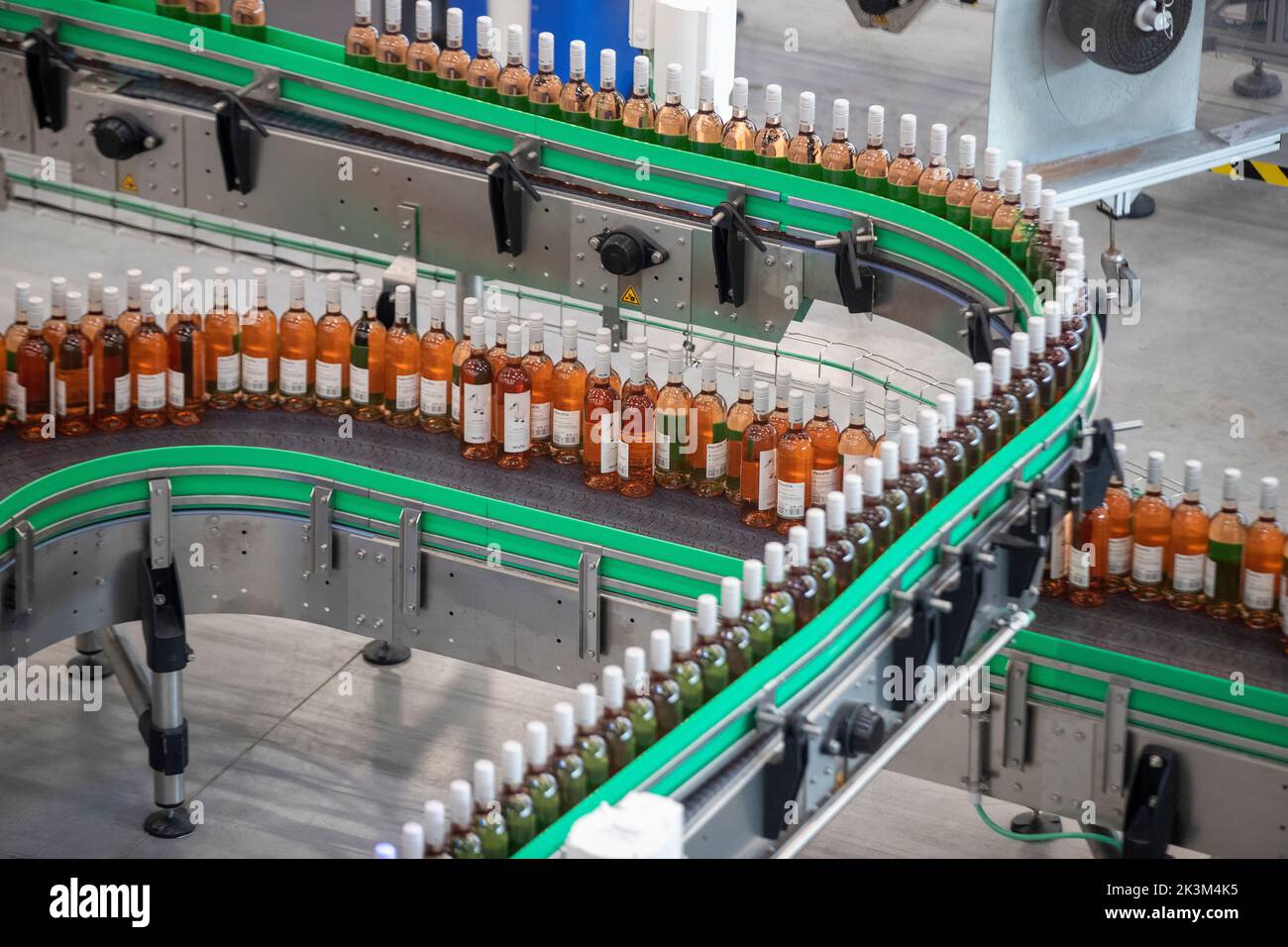 Illustration picture shows the opening of the new wine bottling plant ...