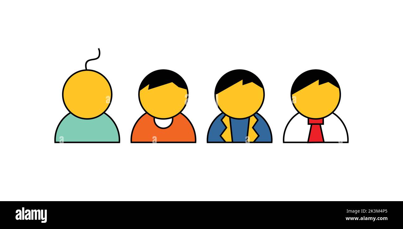 A vector illustration of an attractive and modern age level ...