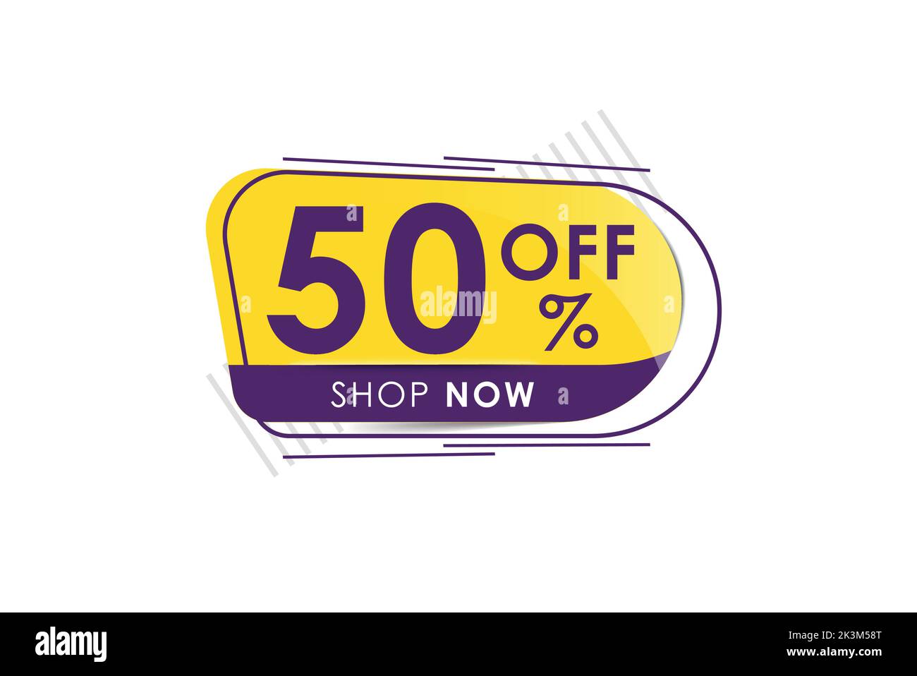 A vector illustration of 50 percent discount Stock Vector Image & Art ...