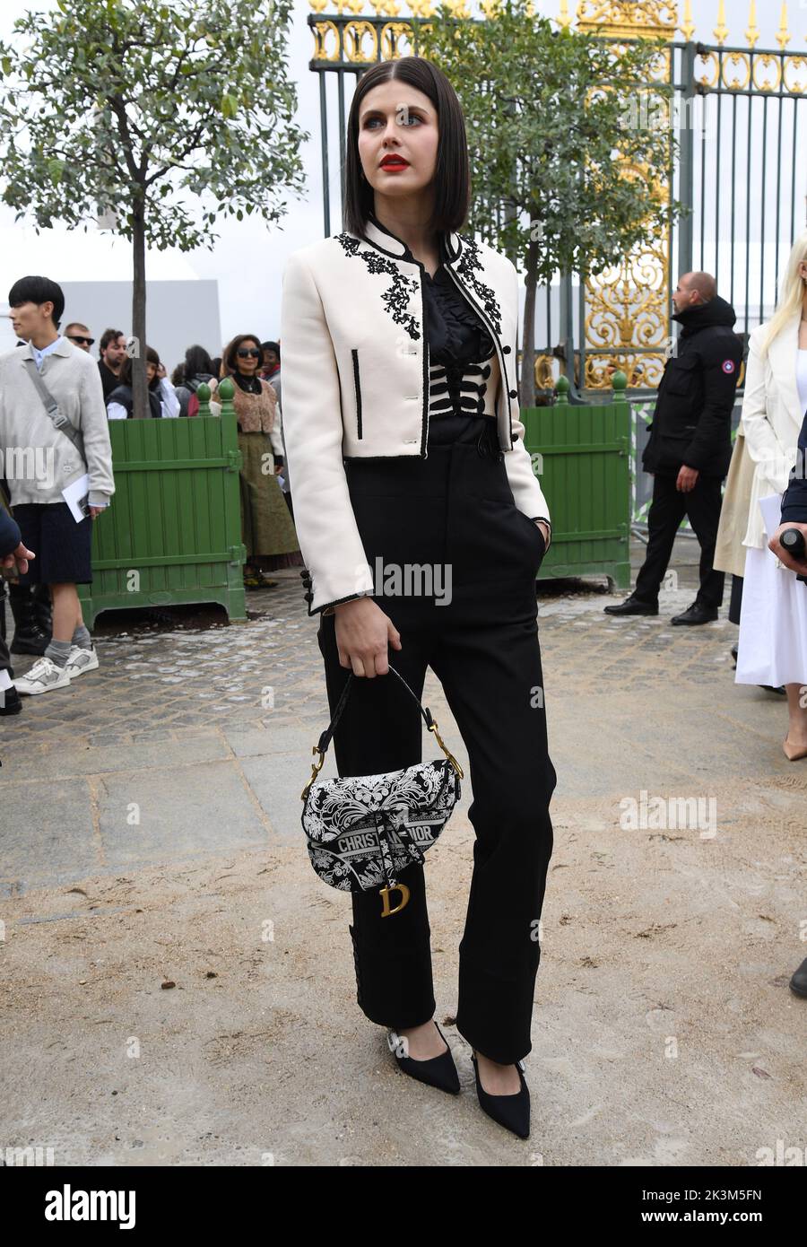 Paris, France. September 27, 2022, Alexandra Daddario attends the ...