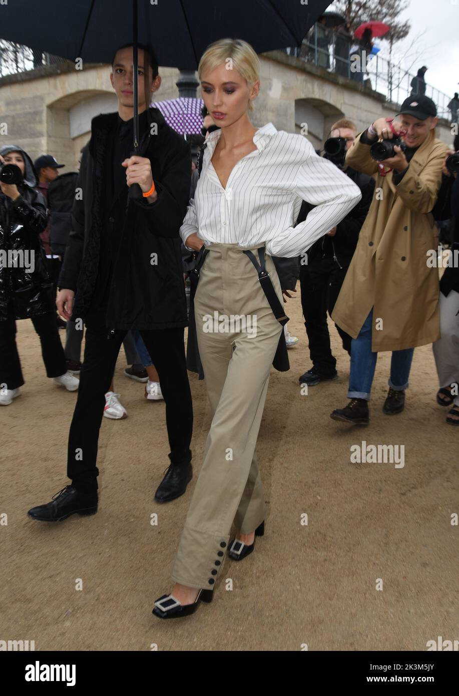 Paris, France. September 27, 2022, Iris Law attends the Christian Dior ...