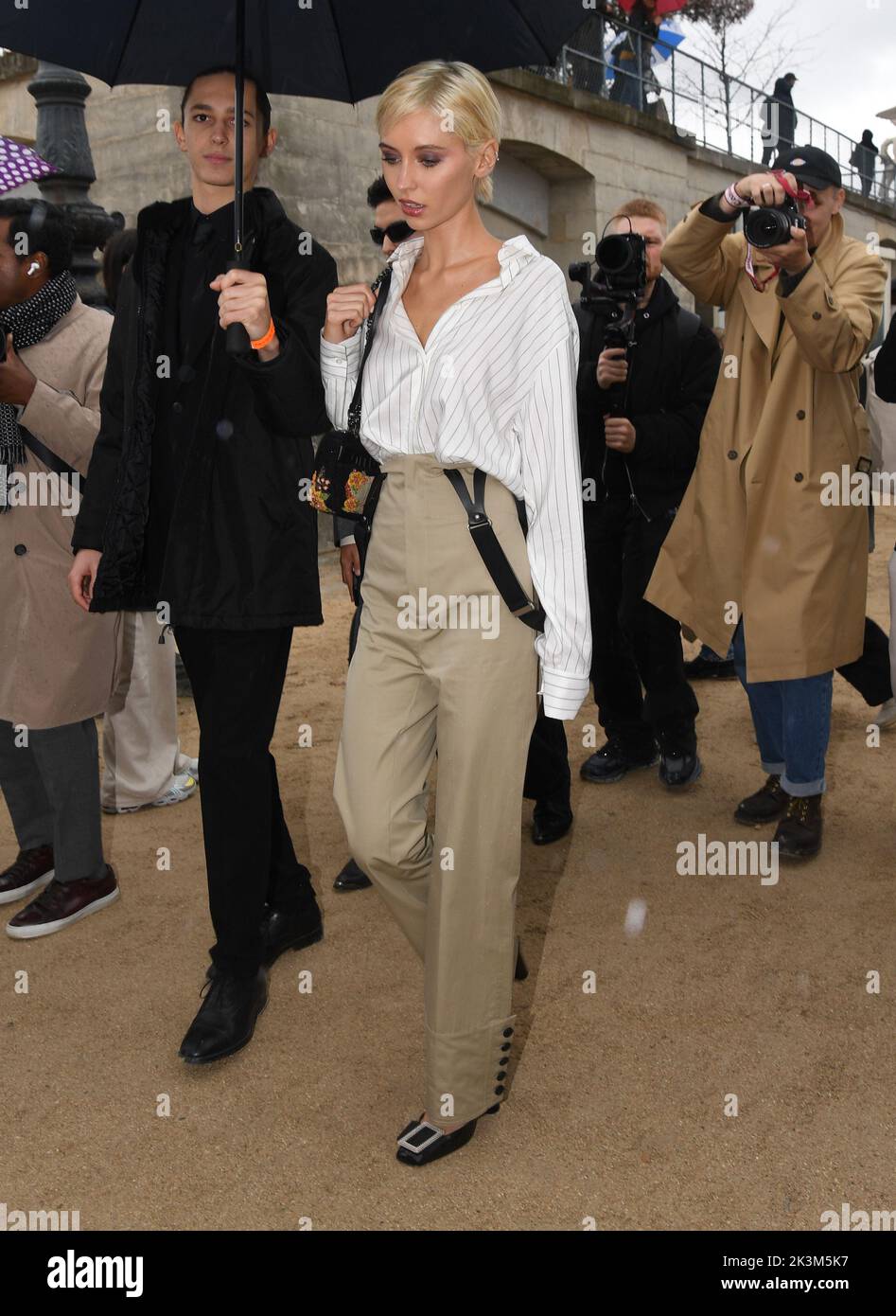 Paris, France. September 27, 2022, Iris Law attends the Christian Dior ...