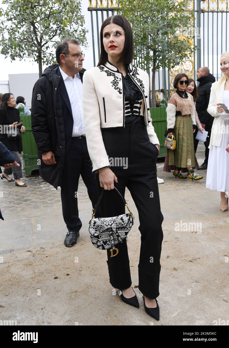 Paris, France. September 27, 2022, Alexandra Daddario attends the ...