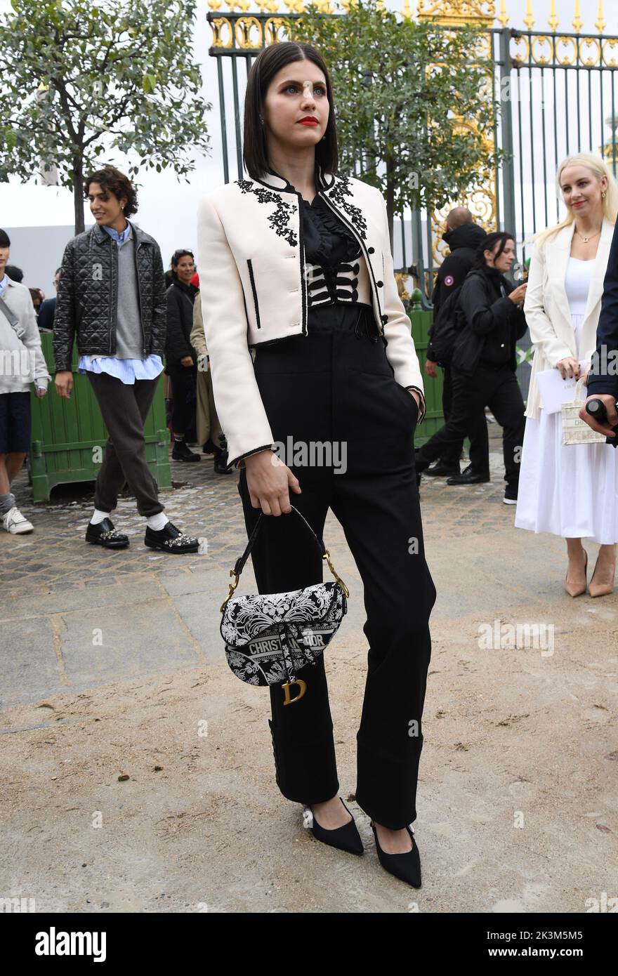 Paris, France. 27th Sep, 2022. Alexandra Daddario attends the Christian ...