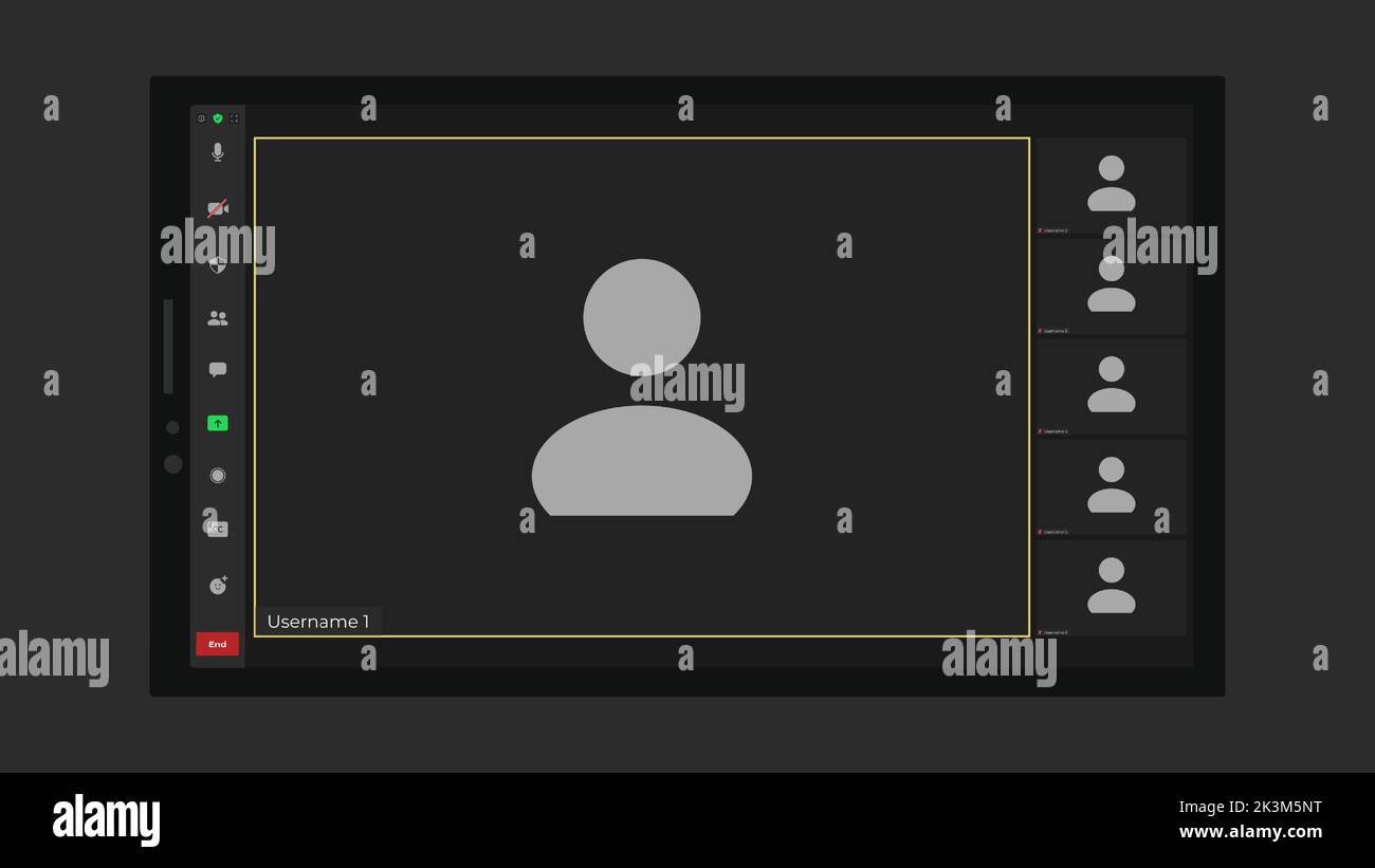 Video conference calls window overlay. Application for calls ...