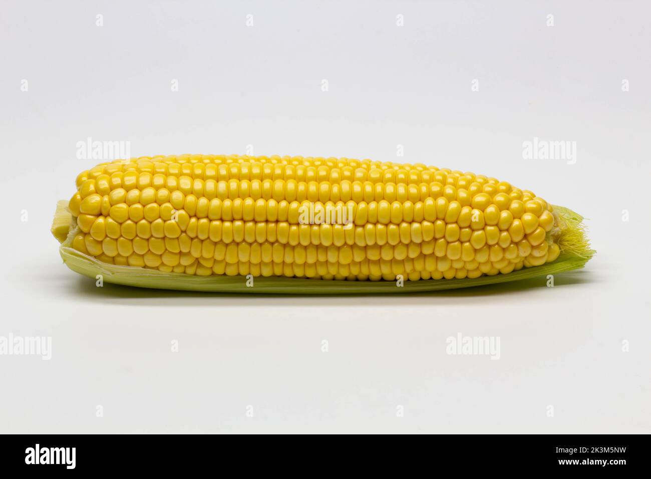 Single ear of corn isolated on white background. Isolated. Package ...