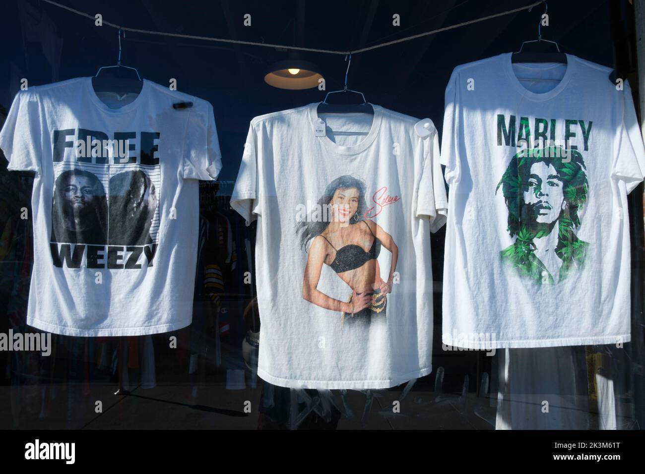Tee Shirt window display, Melrose Avenue, Los Angeles, California ...