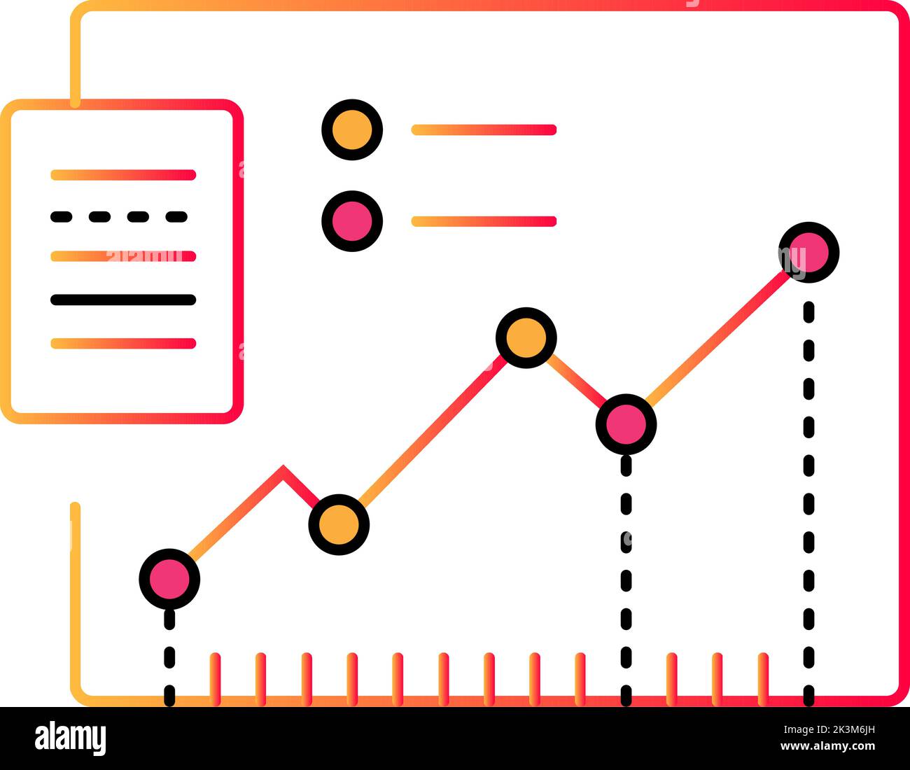 Line chart graph icon data line diagram vector Stock Vector Image & Art ...