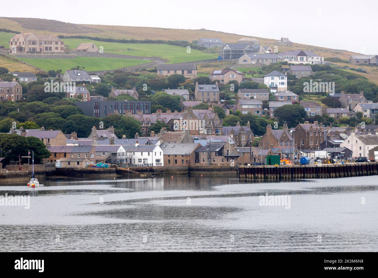 View of Stromness Harbour from the NorthLink Ferries , Orkney, Scotland ...
