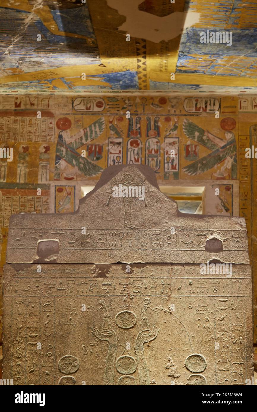 The Tomb of Ramesses IV in Luxor Stock Photo - Alamy