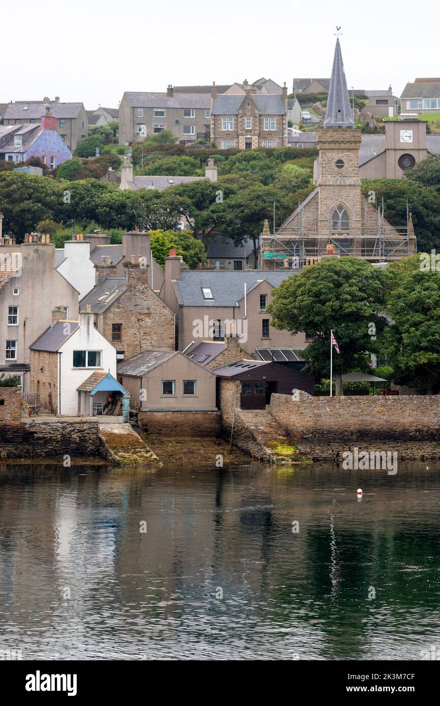 View of Stromness Harbour from the NorthLink Ferries , Orkney, Scotland ...