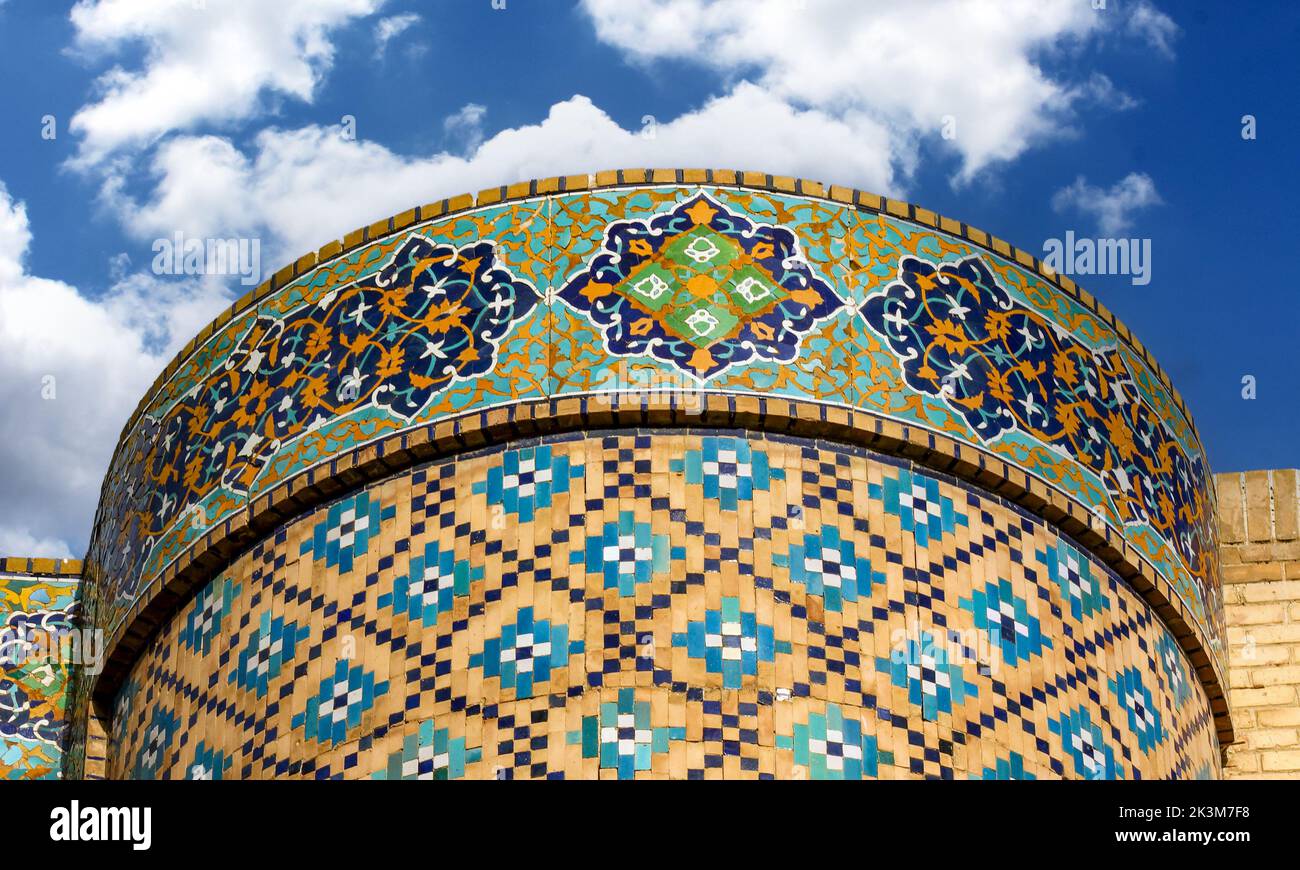 Islamic mosaic art work in the Central Asia Stock Photo - Alamy