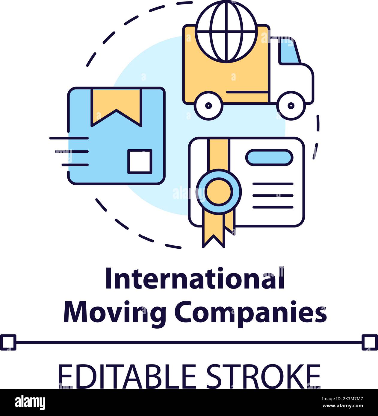 International moving companies concept icon Stock Vector Image & Art ... International moving companies concept icon Stock Vector Image & Art ...