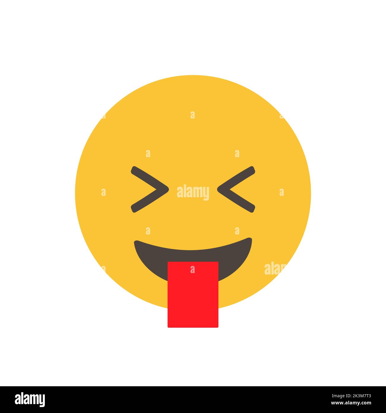 Angry Smiley Face With Tongue Sticking Out