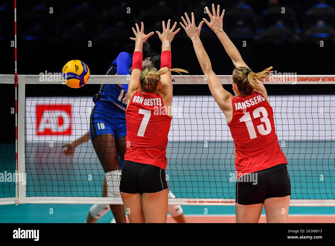 Arnhem, Netherlands, 27/09/2022, Italy's Paola Ogechi Egonu, Belgium's ...