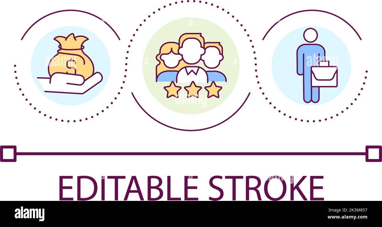 Employee engagement loop concept icon Stock Vector Image & Art - Alamy