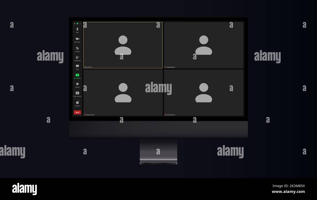 Video conference calls window overlay. Video calls window overlay. Call ...