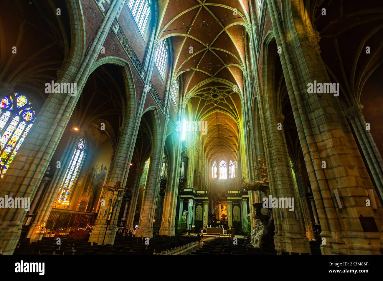 Interior of Saint Bavo Cathedral, Ghent, Belgium Stock Photo - Alamy