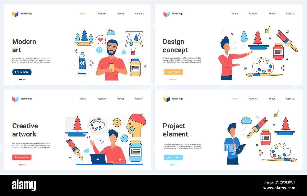 Modern art development Stock Vector Images - Alamy