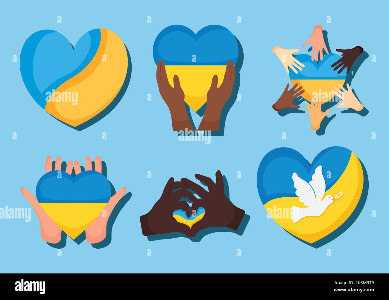 ukraine icon set Stock Vector Image & Art - Alamy