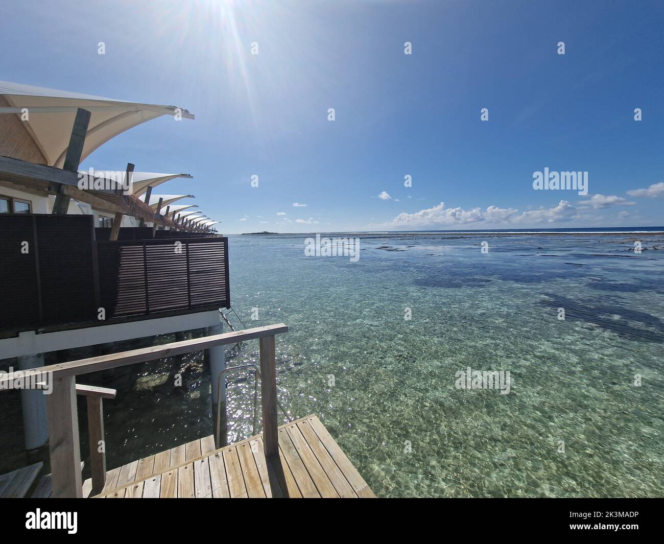 A scenic shot of the Laccadive Sea from Cinnamon Hakuraa Huraa resort ...