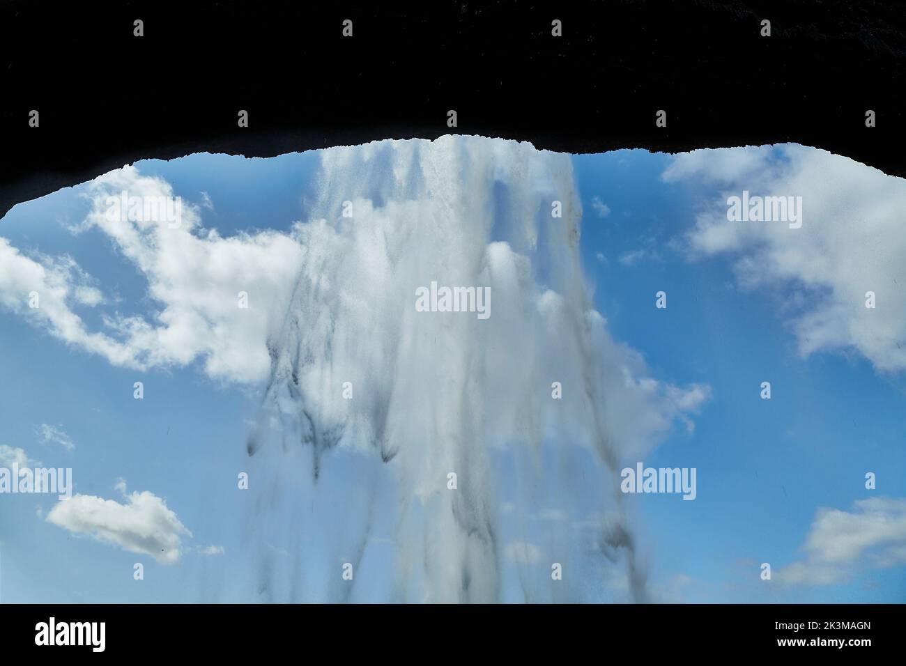 Large waterfall in back hi-res stock photography and images - Alamy