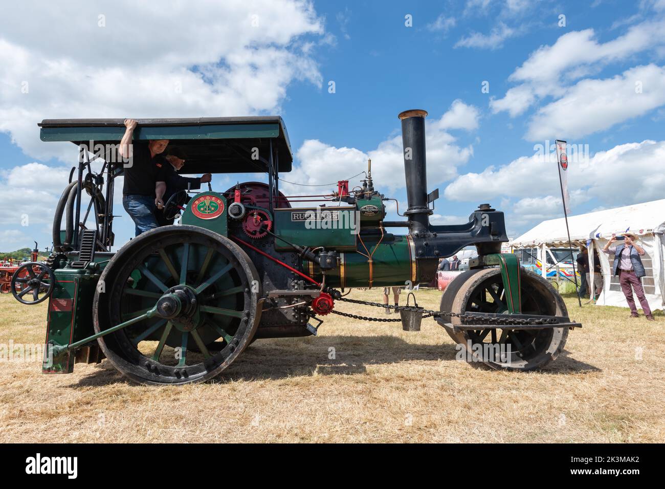 West Bay.Dorset.United Kingdom.June 12th 2022.A restored Aveling and ...
