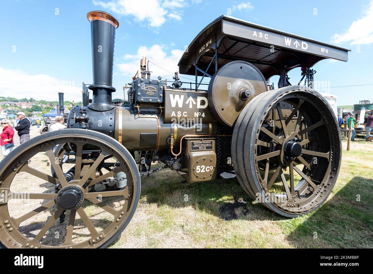 West Bay.Dorset.United Kingdom.June 12th 2022.A restored Aveling and ...