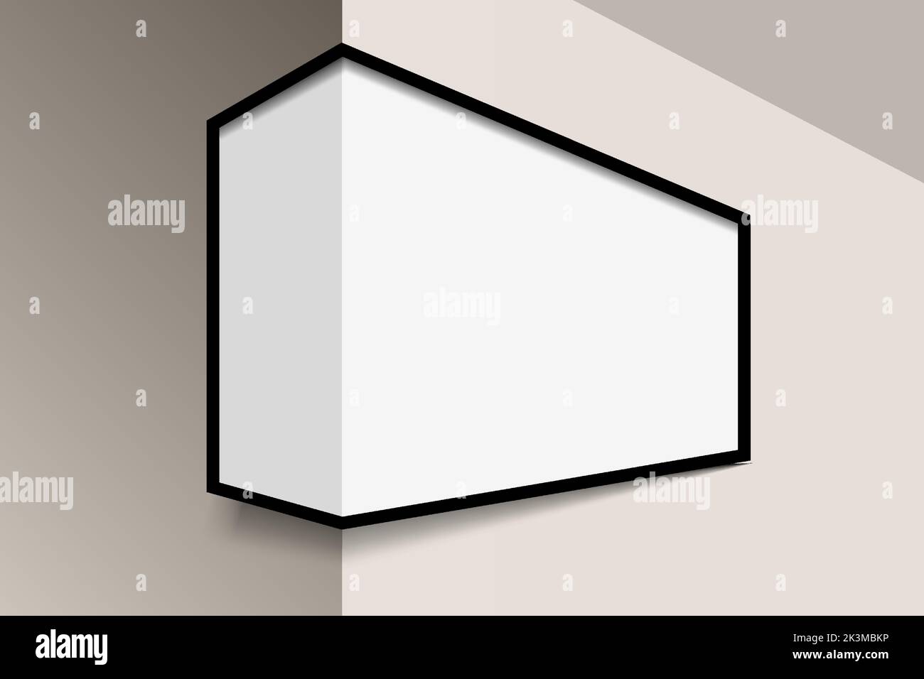 Realistic picture frame isolated on white background. Perfect for your ...
