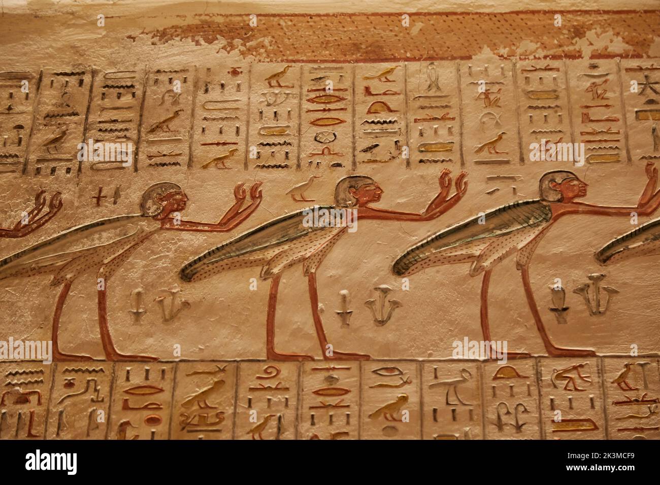 The Colorful Tomb of Ramesses VI in Luxor Stock Photo - Alamy