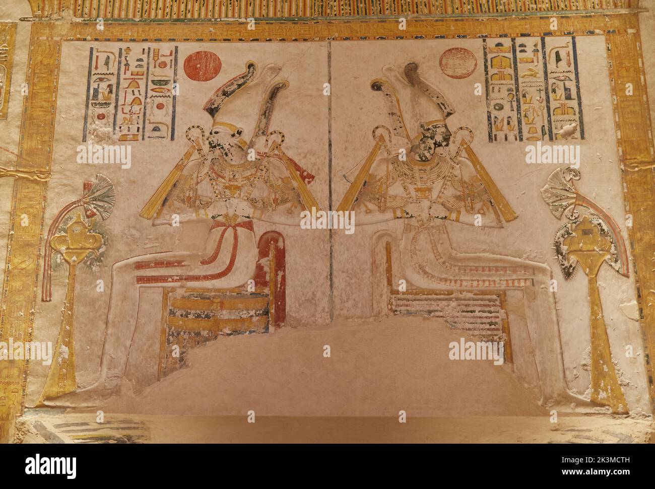 The Colorful Tomb of Ramesses VI in Luxor Stock Photo - Alamy