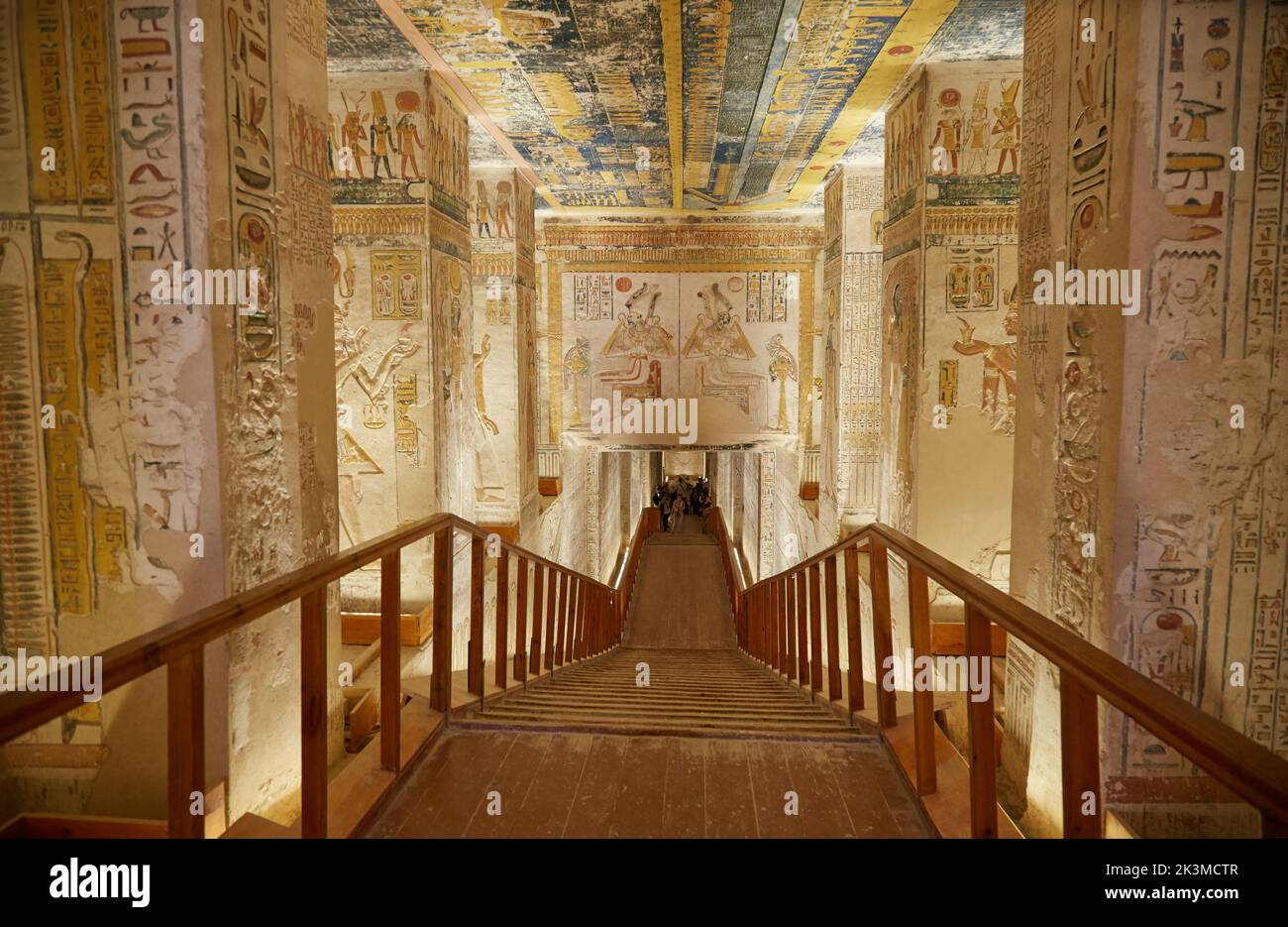 The Colorful Tomb of Ramesses VI in Luxor Stock Photo - Alamy
