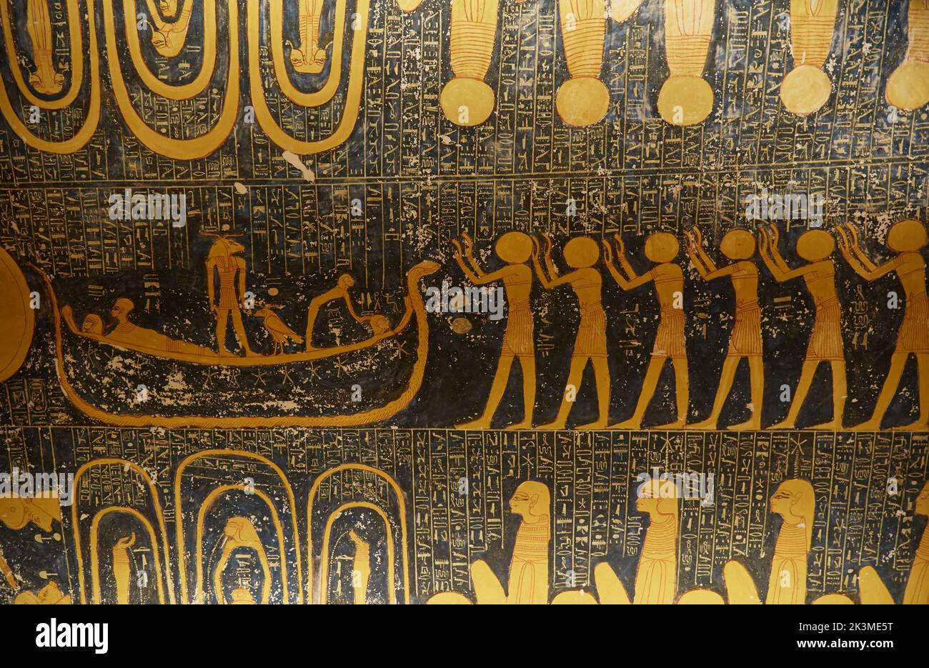 The Colorful Tomb of Ramesses VI in Luxor Stock Photo - Alamy