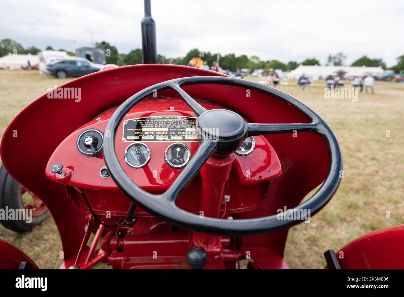 Old david brown tractor steering wheel dashboard hi-res stock ...