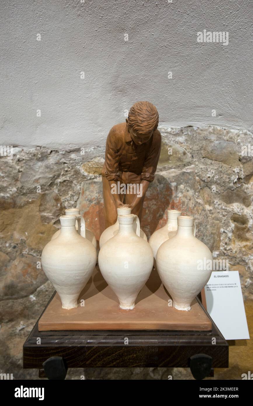 Different stages in the creative process of pottery objects in the ...