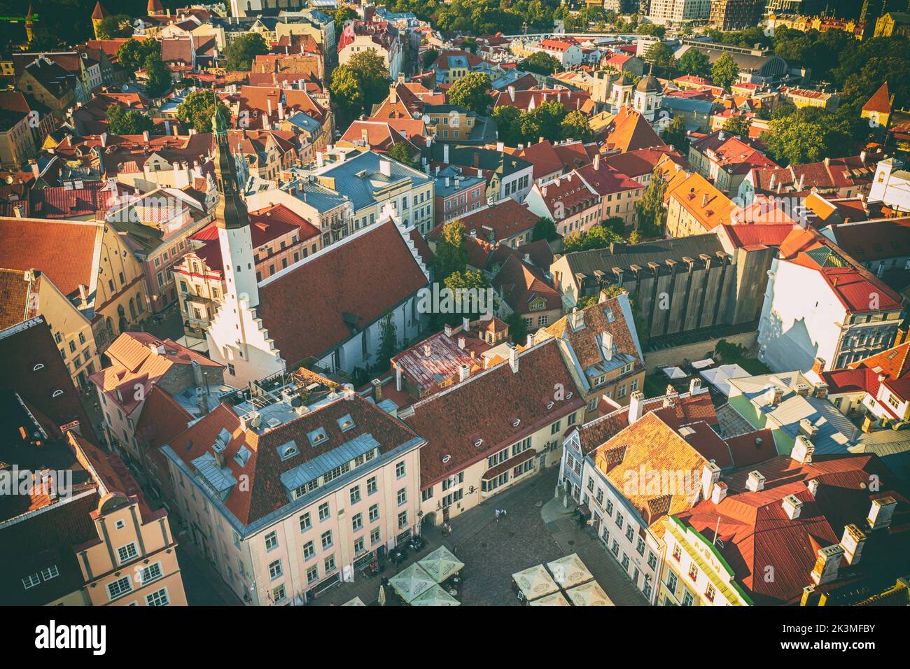 Aerial View of Tallinn Stock Photo - Alamy