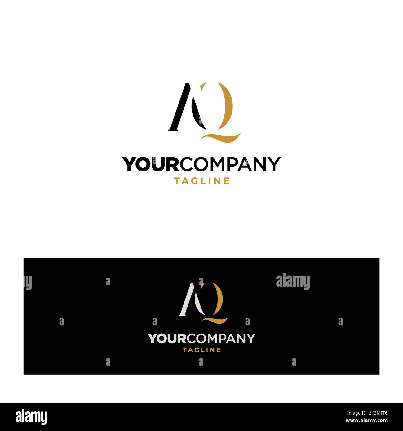 A modern logo tagline template Stock Vector Image & Art - Alamy