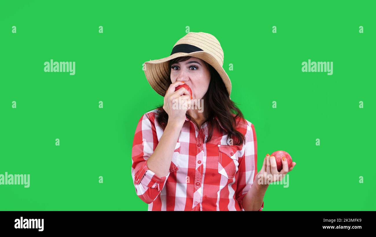 Funny vitamin girl portrait hi-res stock photography and images - Alamy