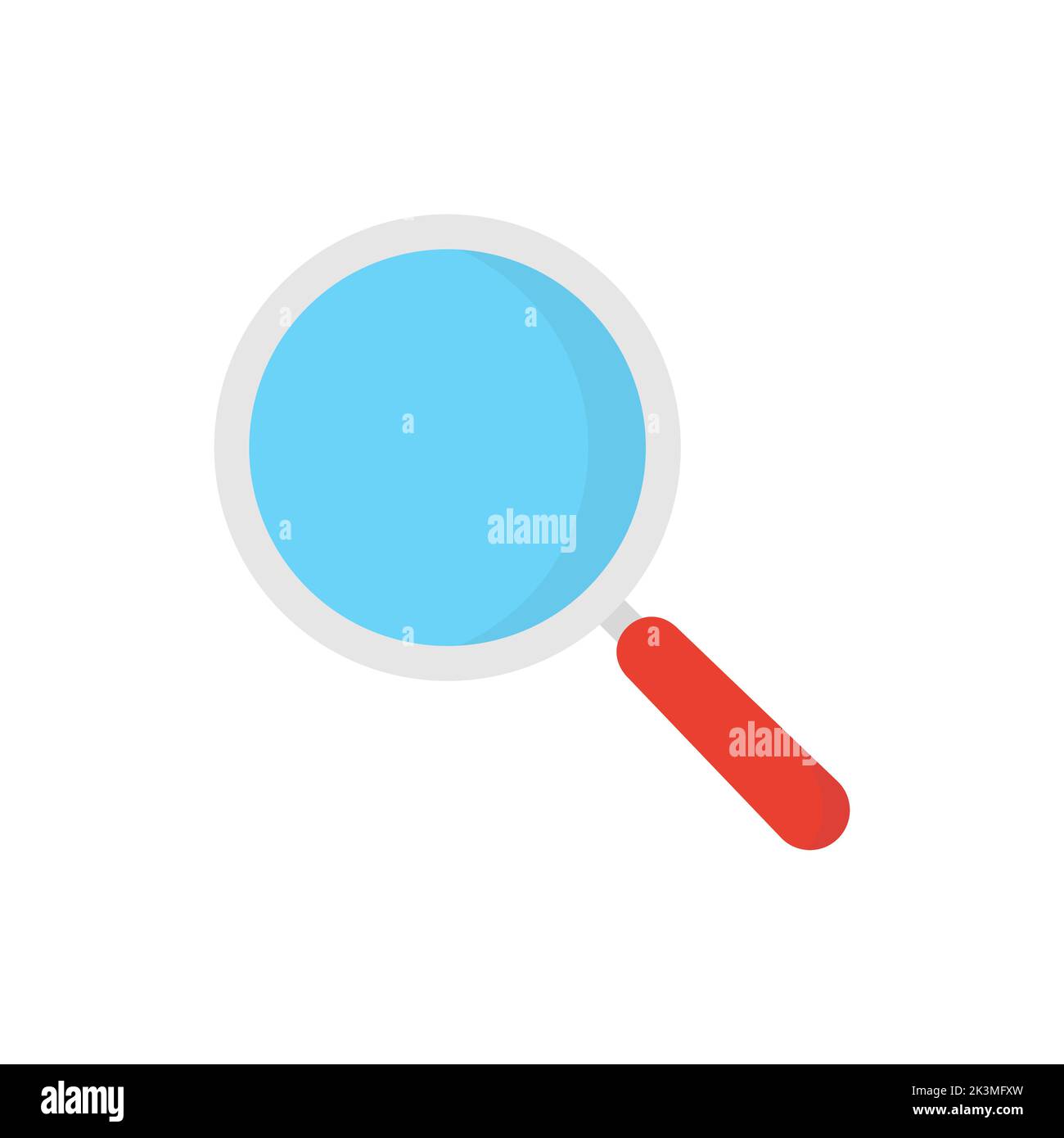 Magnify glass. Search icon. Vector isolated on white Stock Vector Image ...