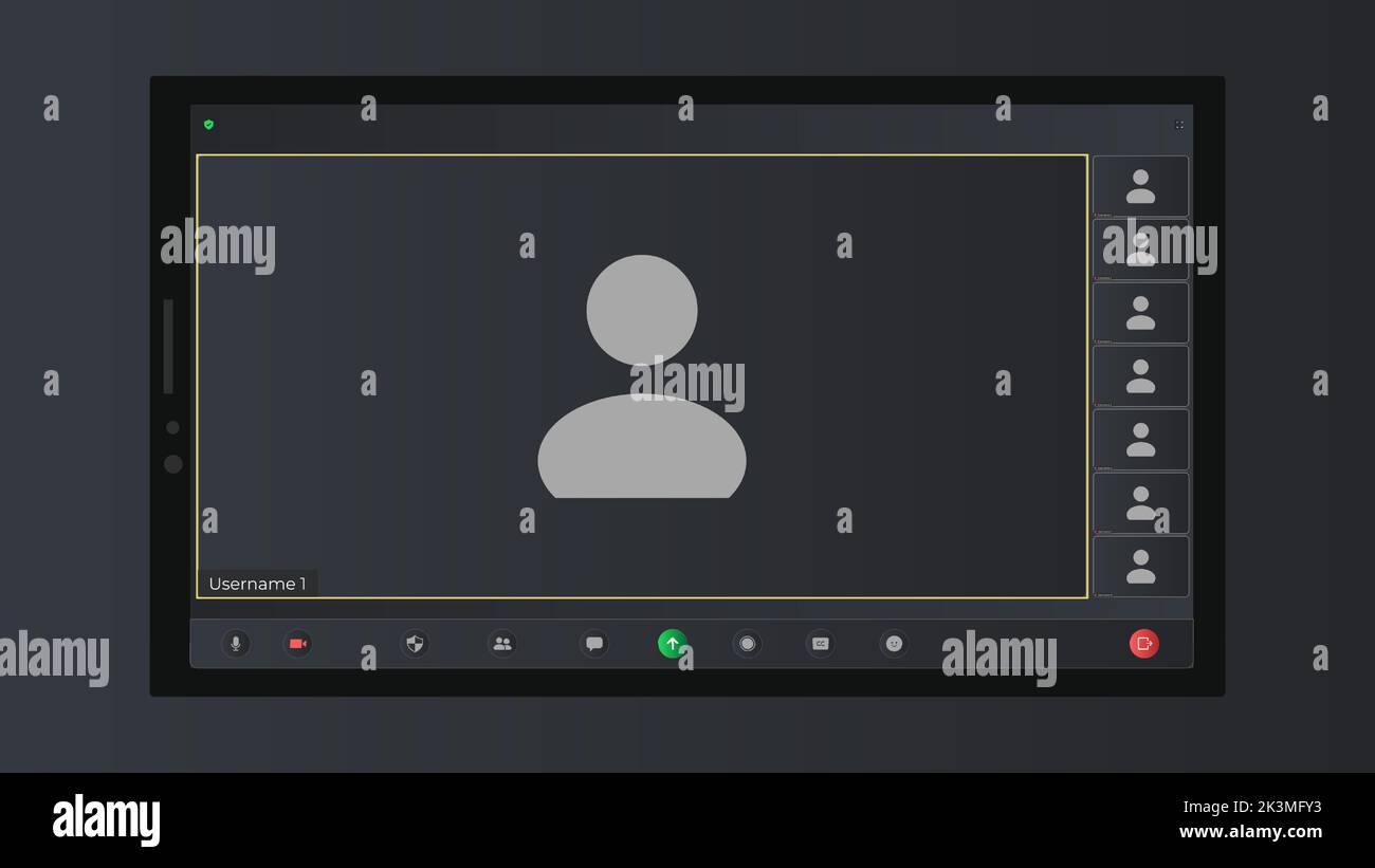 Video conference calls window overlay. Application for calls ...