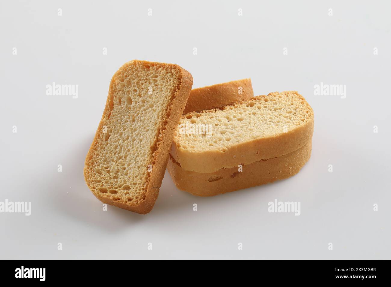 Crunchy Rusk or Toast for healthy life..a piece of brown bread biscuit ...