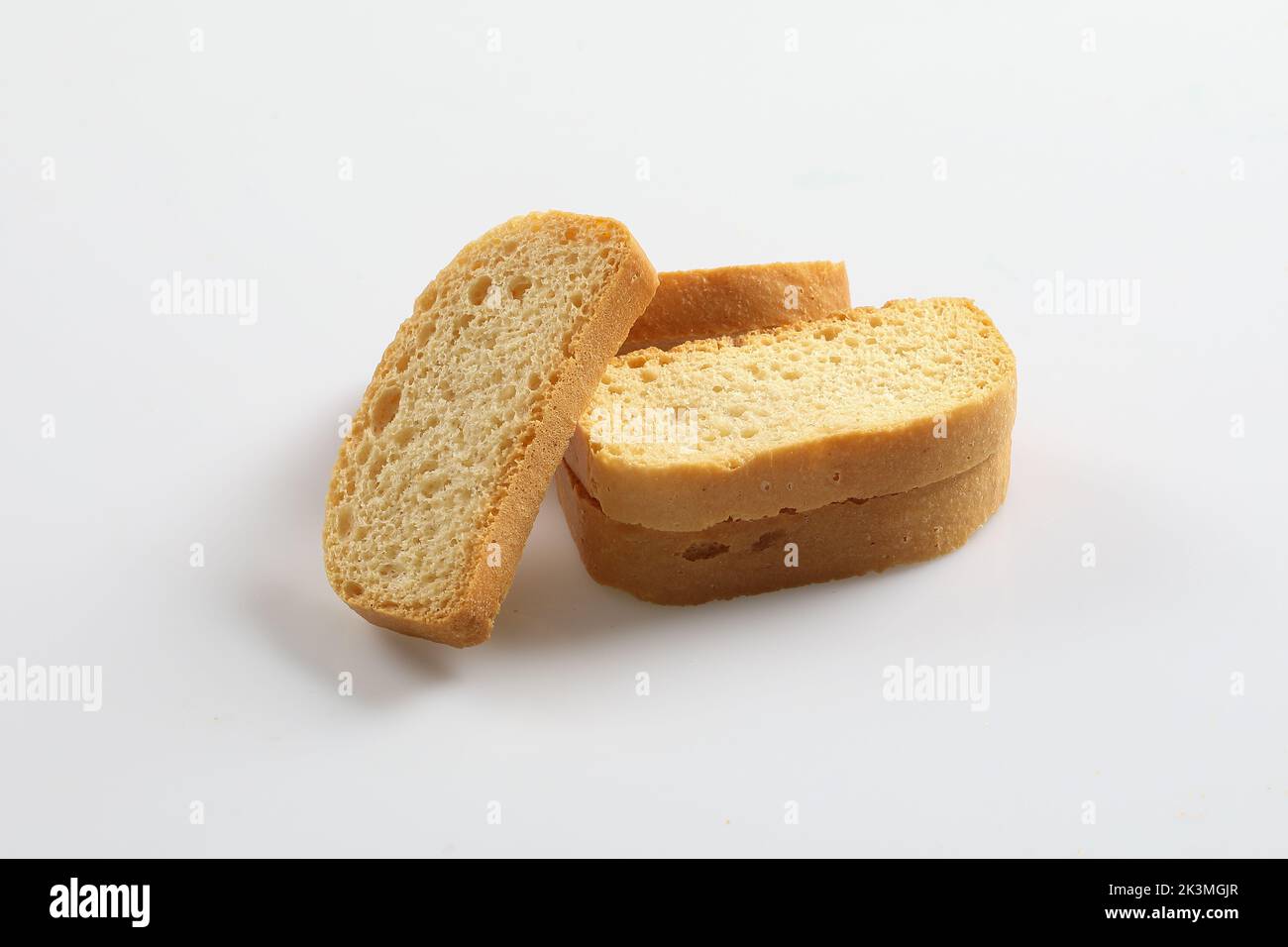 Crunchy Rusk or Toast for healthy life..a piece of brown bread biscuit ...