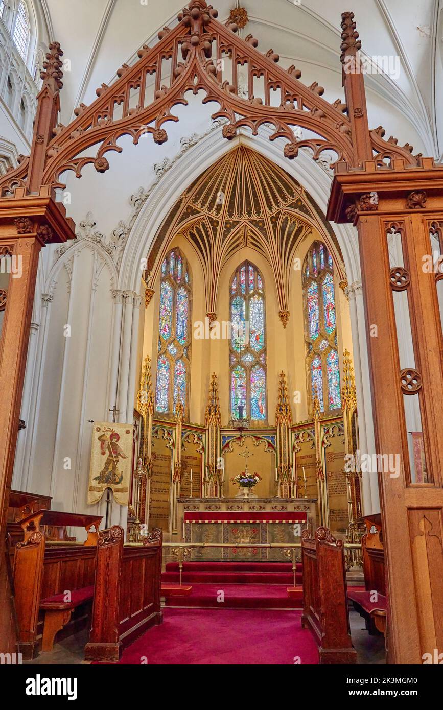The Chancel of St George's Church in Ramsgate with the alter and ...
