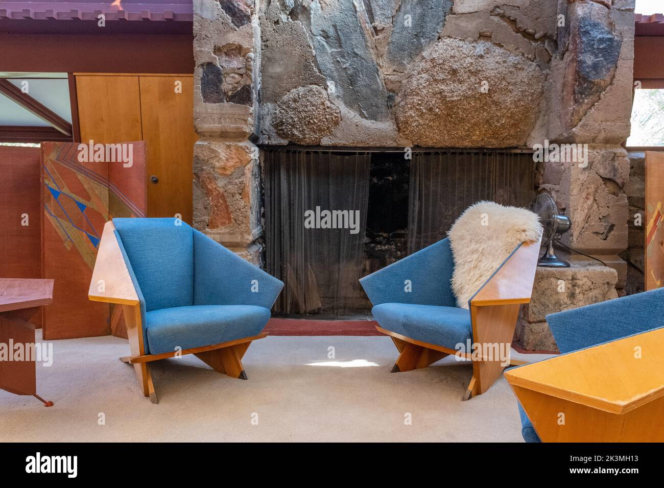 Scottsdale, Arizona, USA- September 20, 2022: Interior View of Taliesin ...