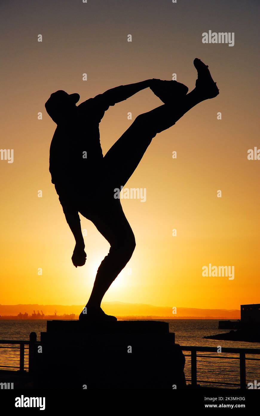 S sculpture of Juan Marichal, Hall of Fame pitcher for the San ...