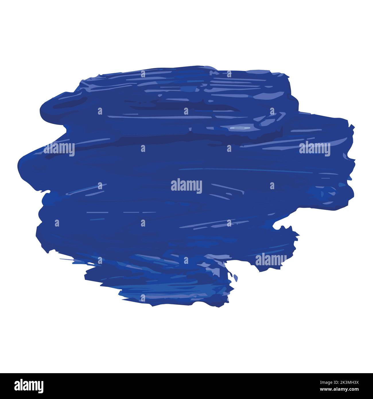 Blue brush stroke acrylic paint texture design vector. Art design for ...