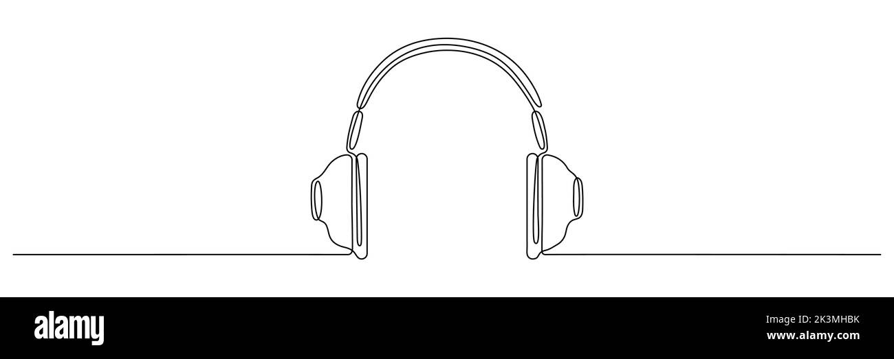 Headphones Drawing Simple